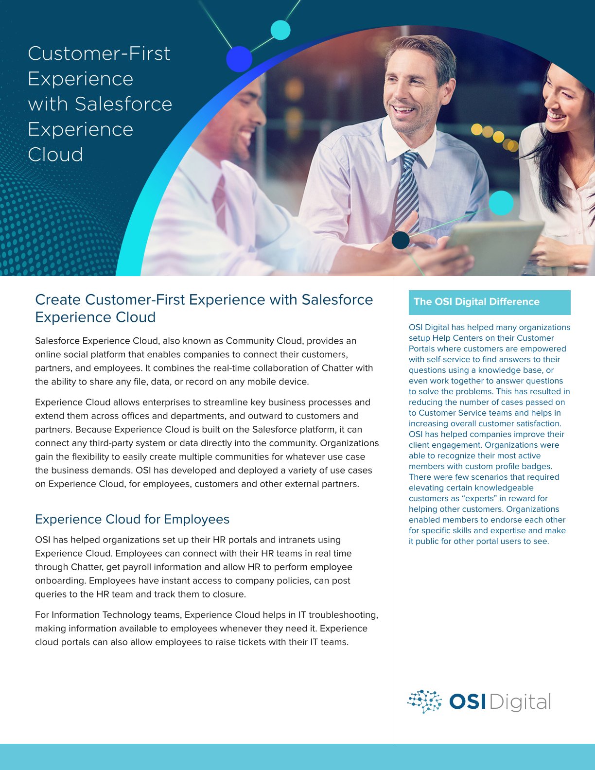 Data Sheet: Create a Customer-First Experience with Salesforce Experience Cloud